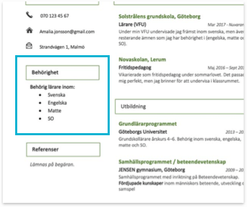 CV-exempel & mallar – Se flera exempel på bra CV | CV-mall.com